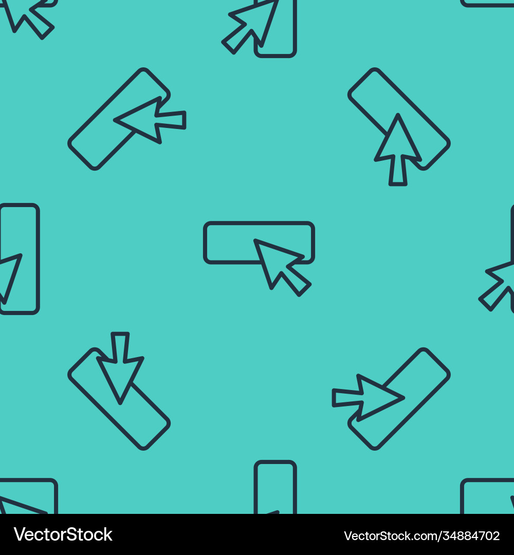 Black line ui or ux design icon isolated seamless Vector Image