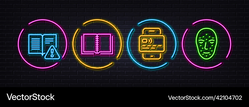 Book card and instruction manual minimal line Vector Image
