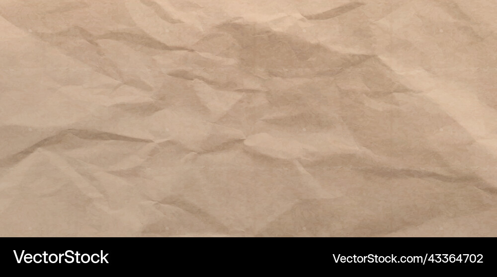Craft crumpled paper cardboard page background Vector Image
