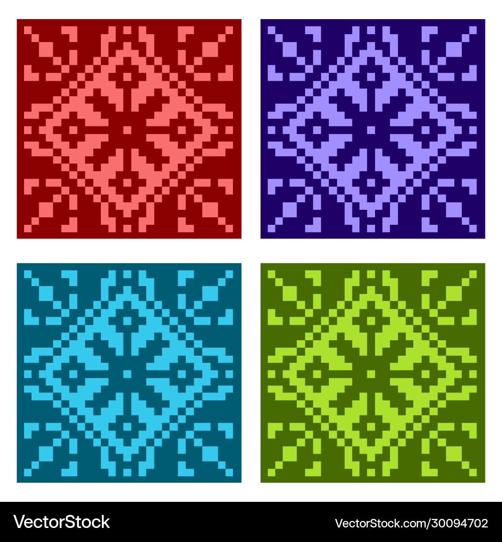 Flat colorful beautiful decorative ethnic woven Vector Image