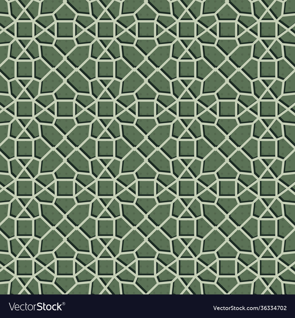 Geometric green pattern background texture Vector Image