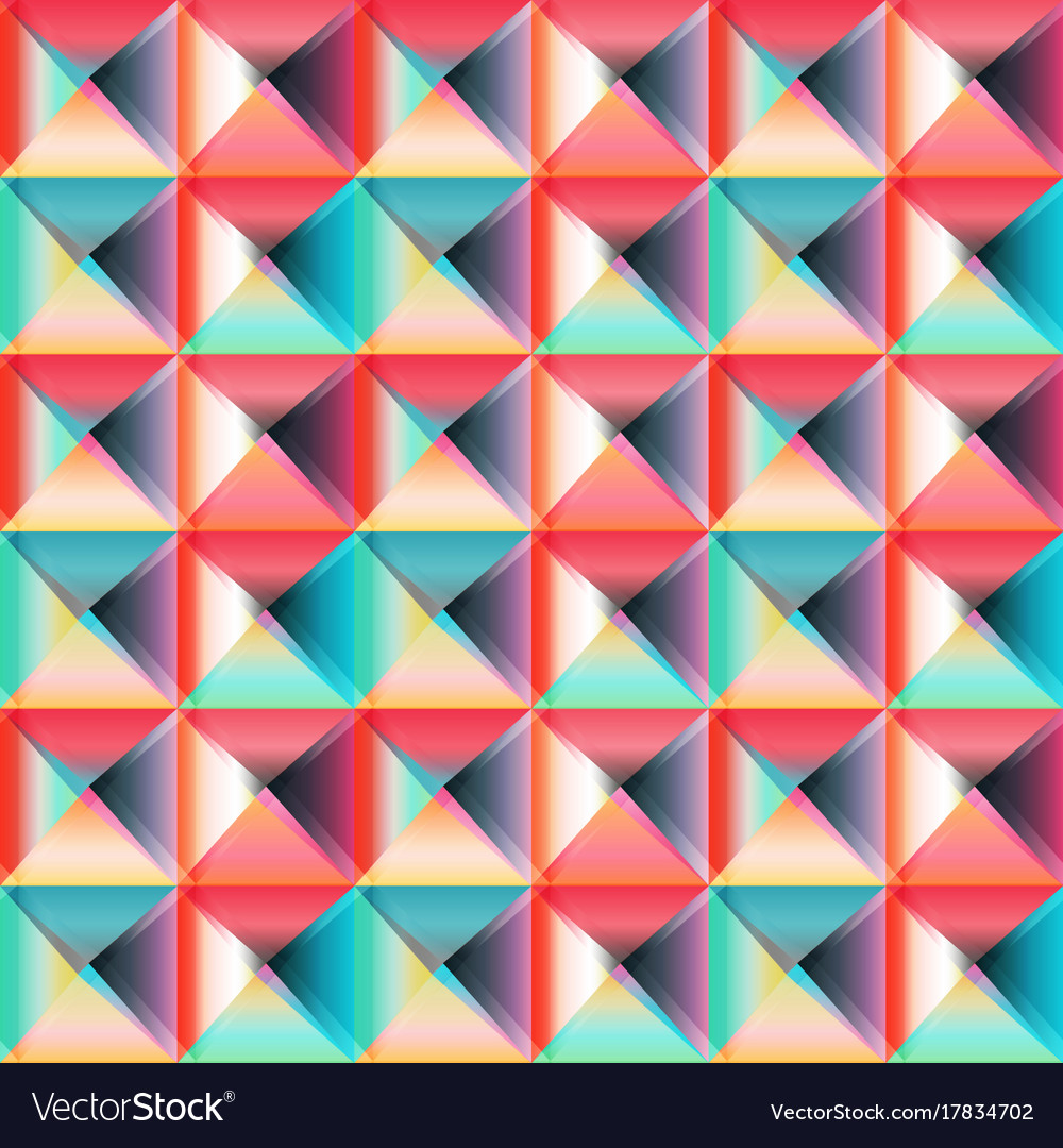 Geometric triangles seamless pattern Royalty Free Vector