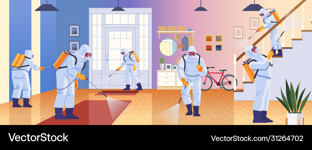 Home disinfection cleaning service prevention Vector Image