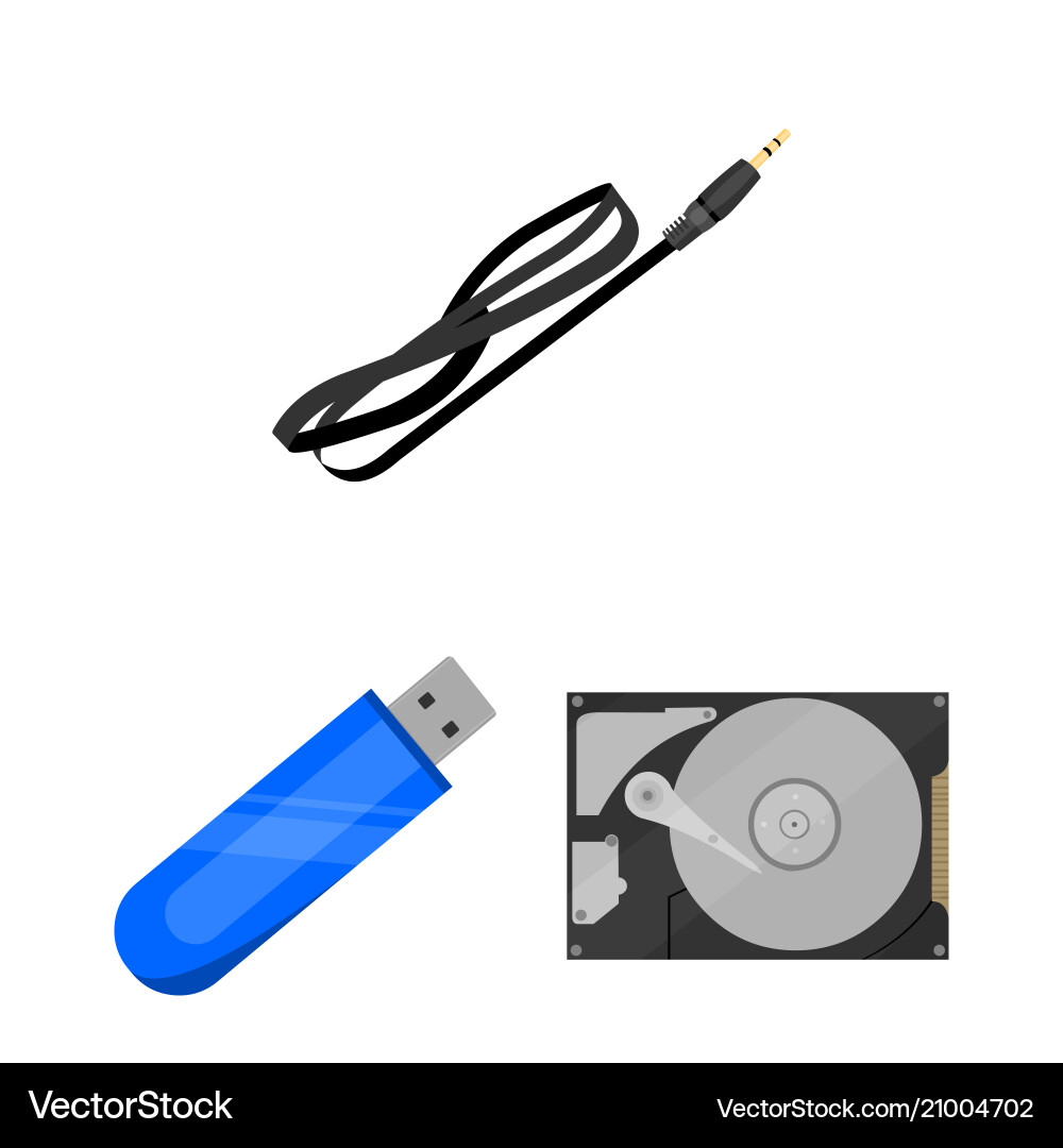 Personal computer cartoon icons in set collection Vector Image