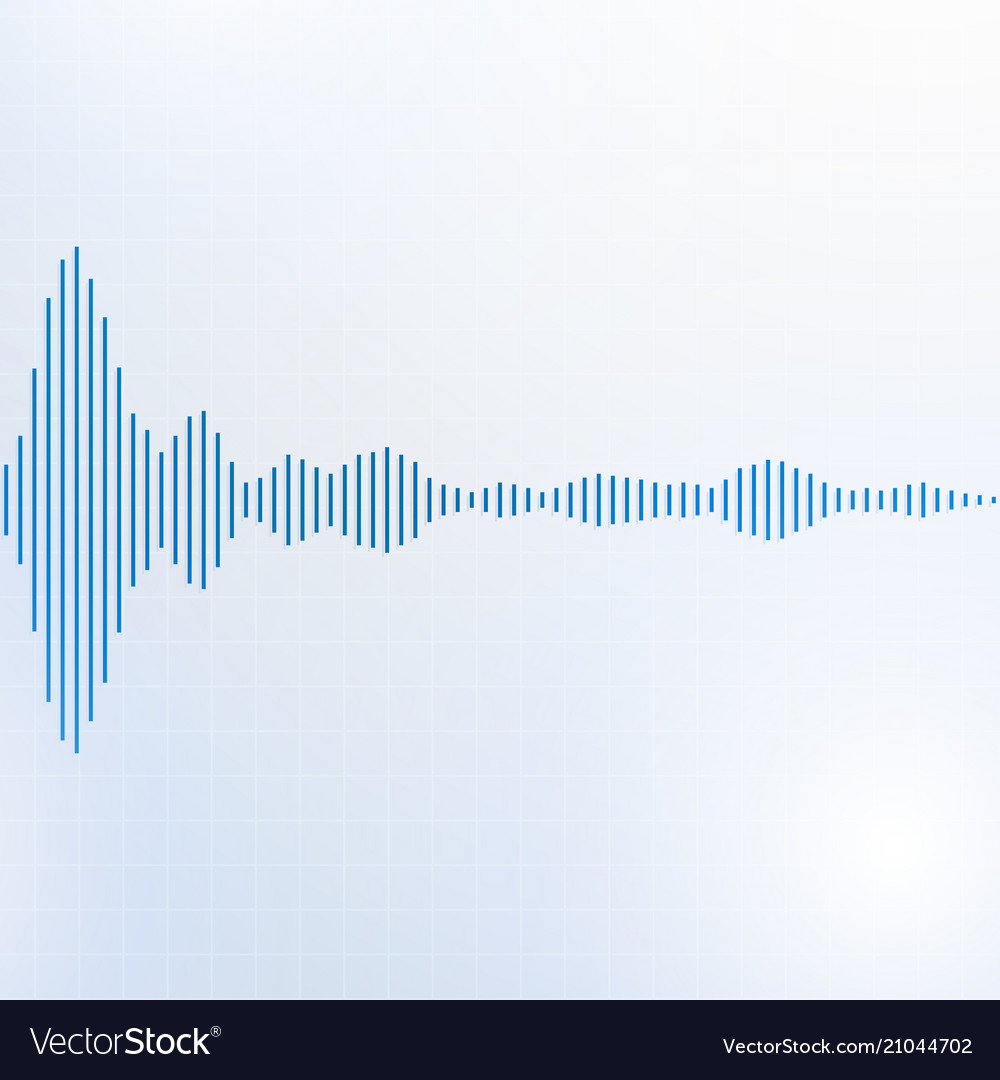 Sound waves lines audio equalizer technology Vector Image