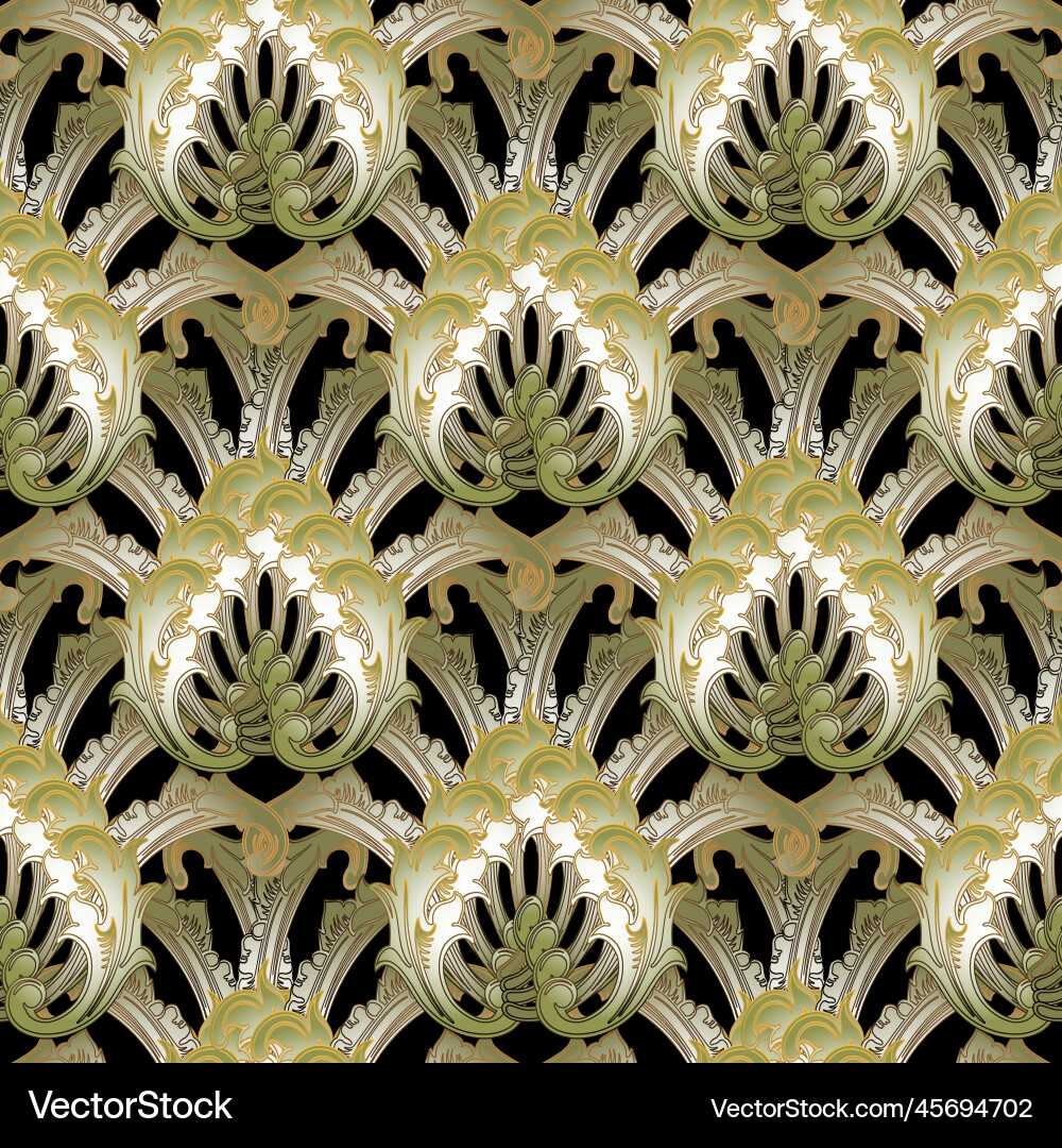 Vintage floral seamless pattern ornamental Vector Image
