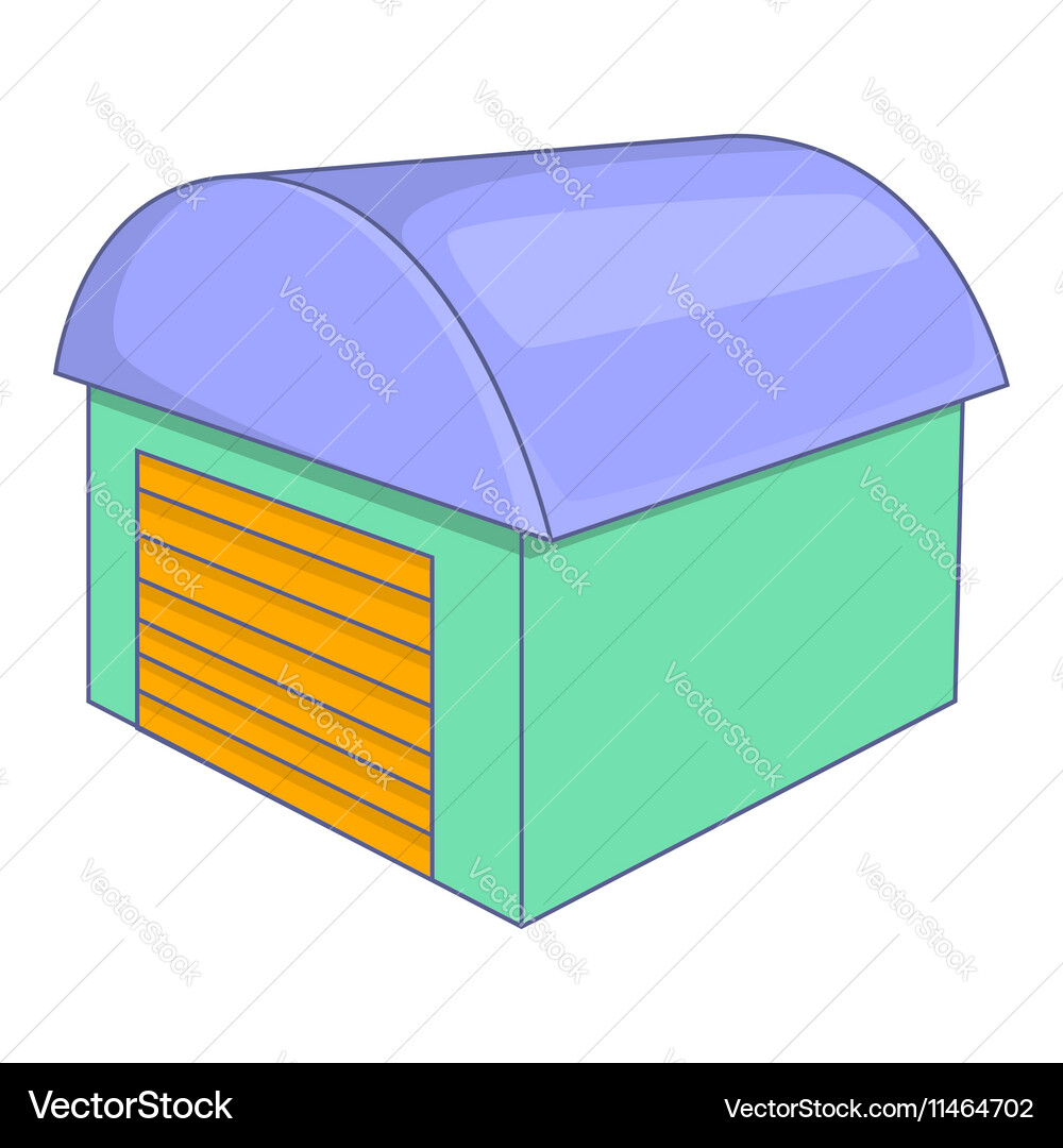Warehouse icon cartoon style Royalty Free Vector Image