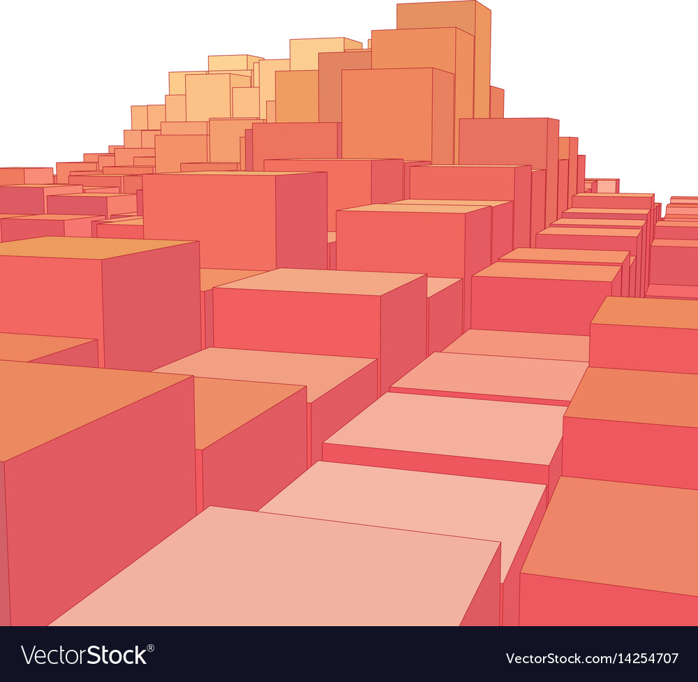 Abstract landscape with colored Royalty Free Vector Image