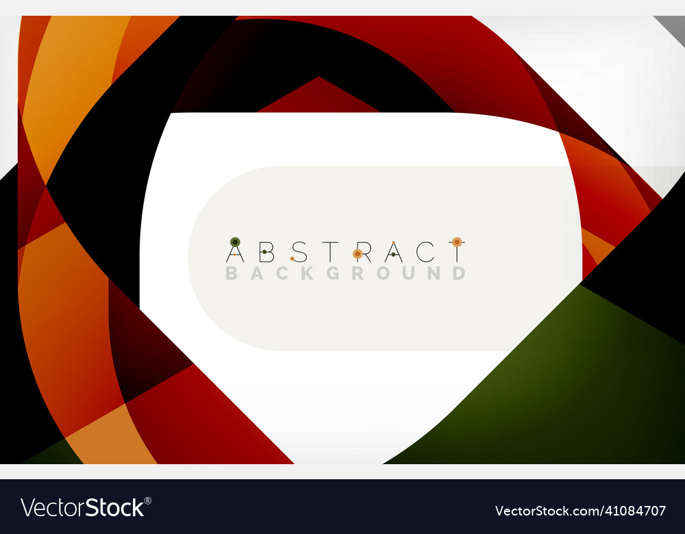 Abstract square shape with overlapping waves Vector Image