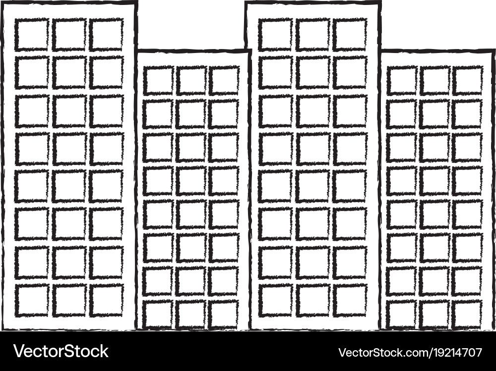 Buildings city skyline icon image Royalty Free Vector Image