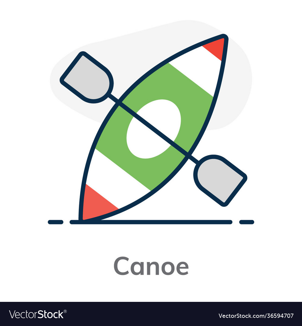 Canoe Royalty Free Vector Image - VectorStock