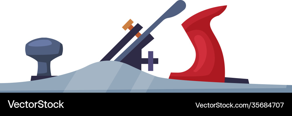 Fillet molding machine as hand tool in carpentry Vector Image