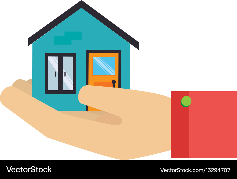 Real estate house icon Royalty Free Vector Image