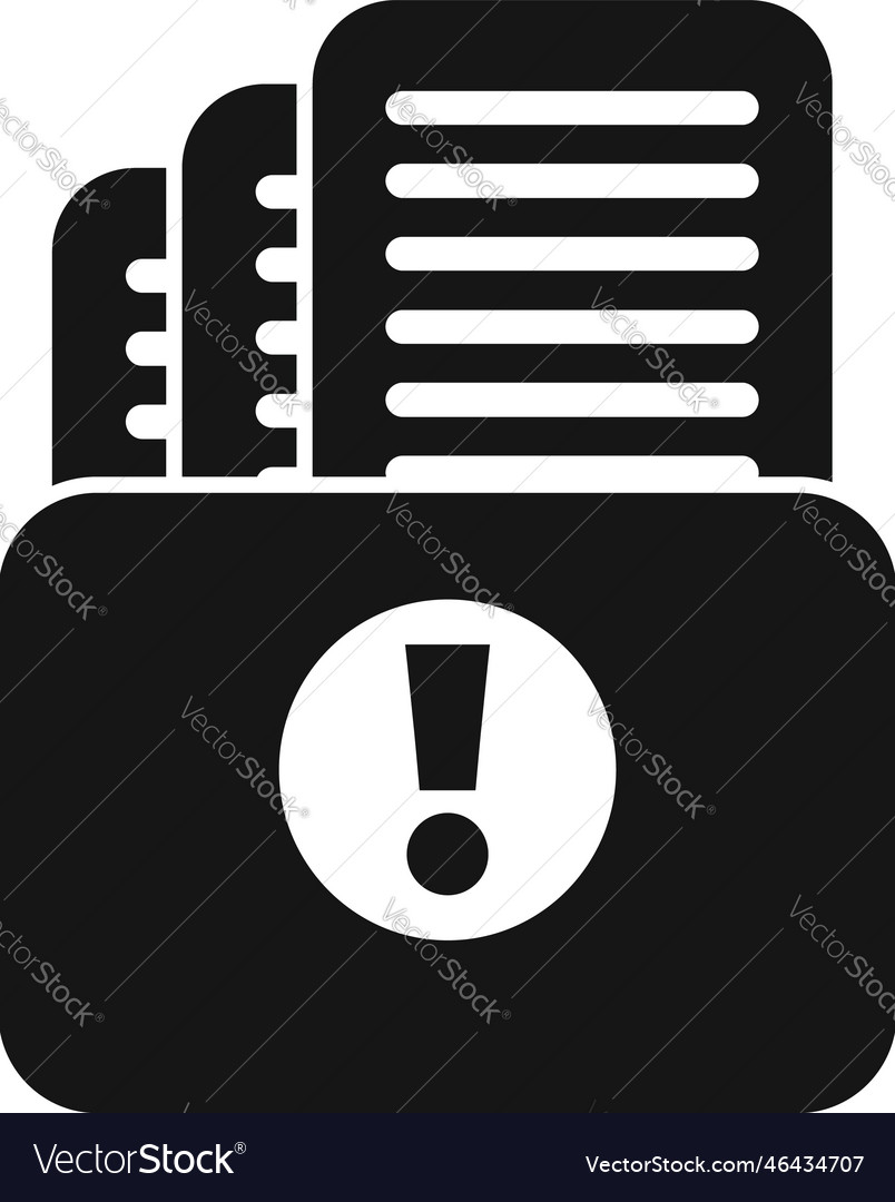 Rush folder icon simple business work Royalty Free Vector Rush folder icon simple business work Royalty Free Vector