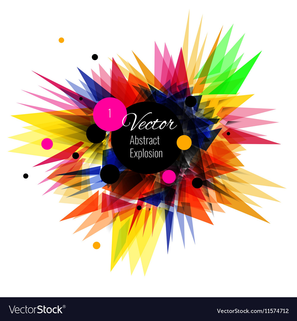 Abstract explosion background Royalty Free Vector Image