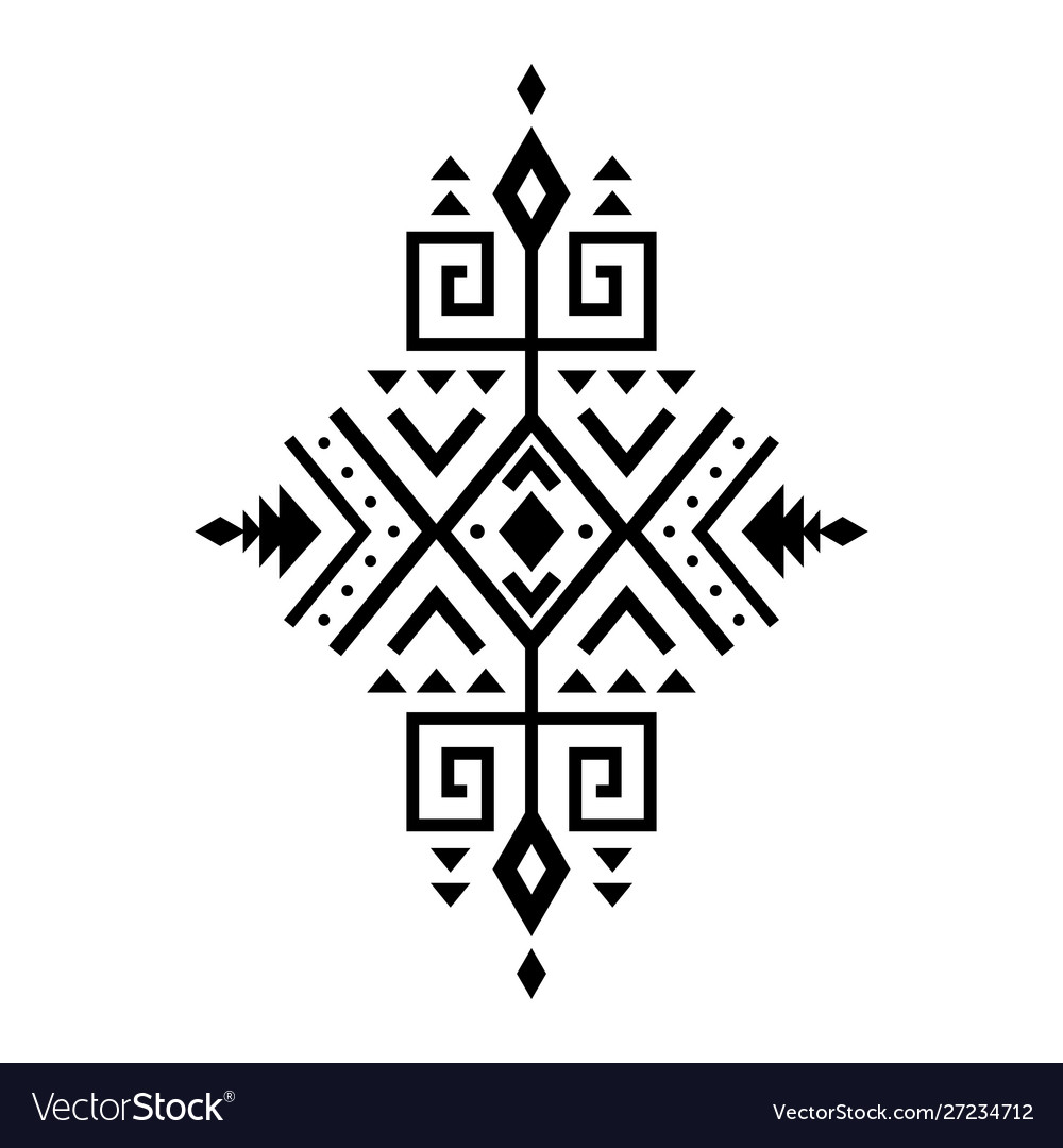 Aztec element Royalty Free Vector Image - VectorStock