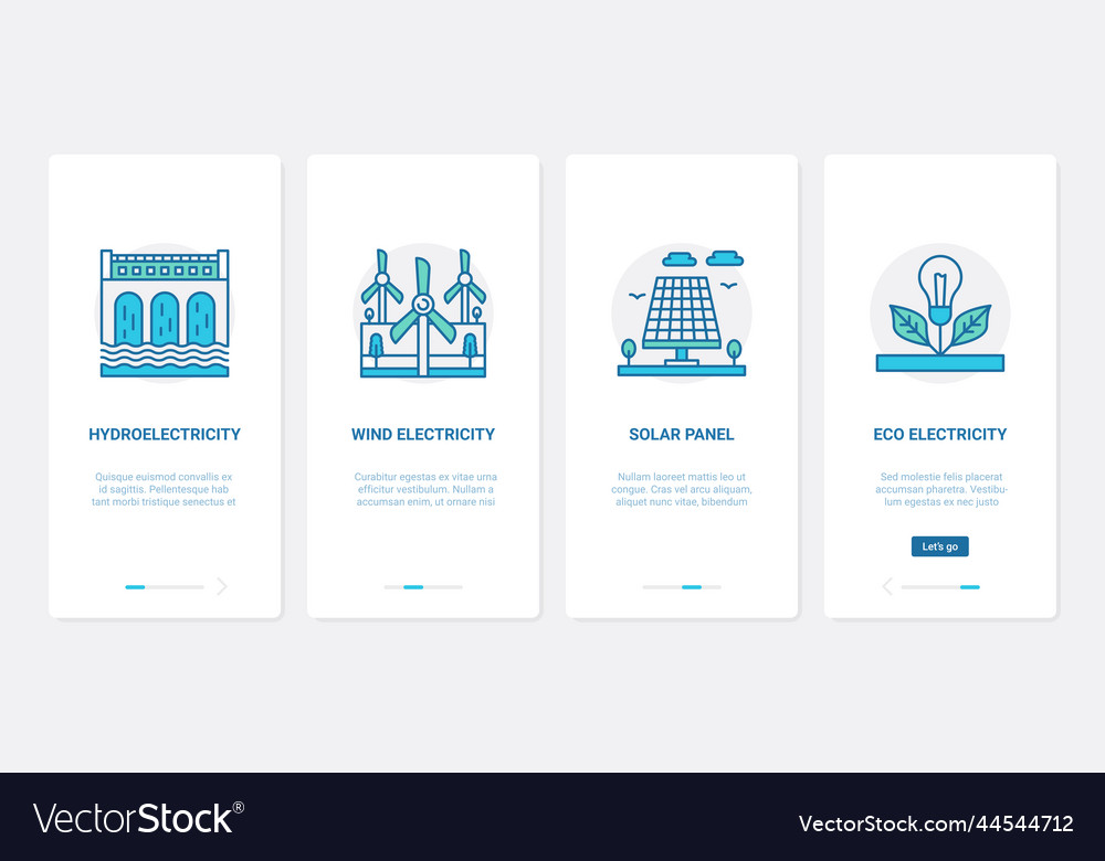 Environment sustainable resource technology ux ui Vector Image