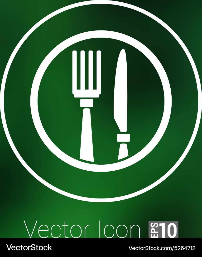Food service logo design template cafe Royalty Free Vector