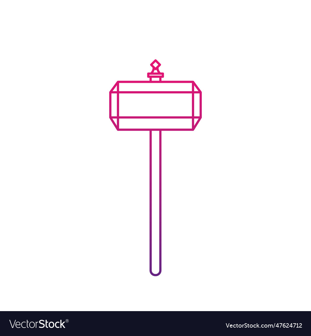 Isolated hammer weapon medieval icon Royalty Free Vector Isolated hammer weapon medieval icon Royalty Free Vector