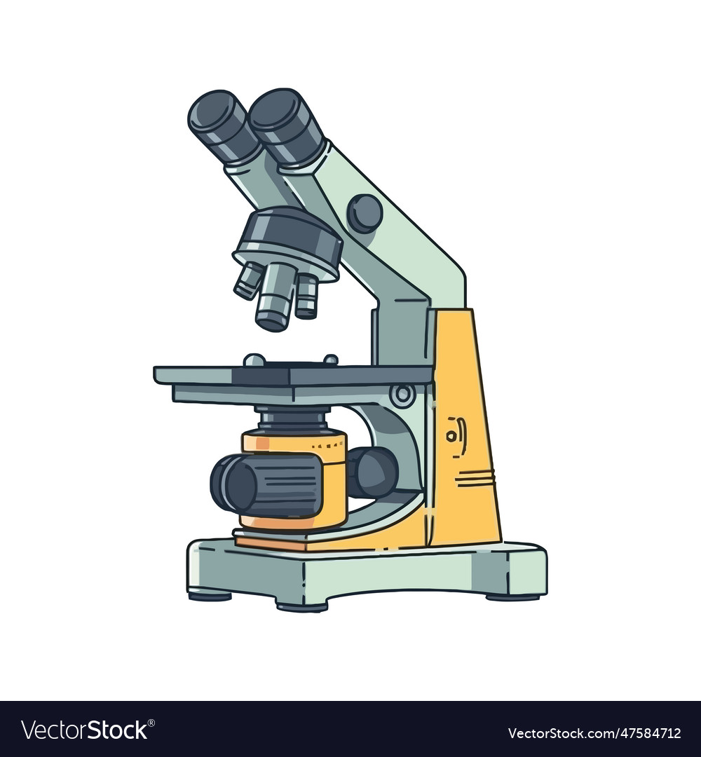 Microscope design Royalty Free Vector Image - VectorStock