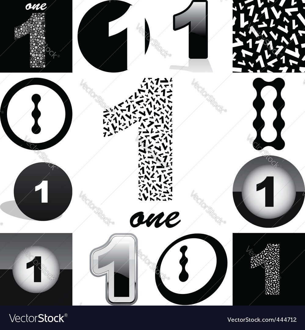 One Royalty Free Vector Image - VectorStock