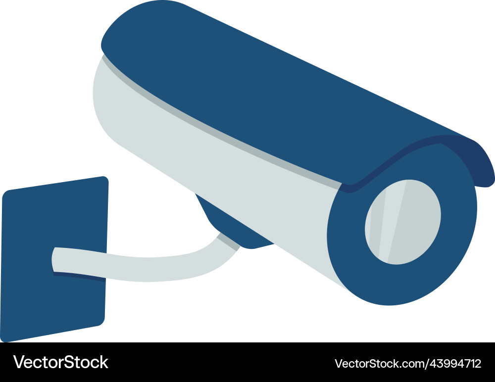 Video surveillance icon color area control camera Vector Image