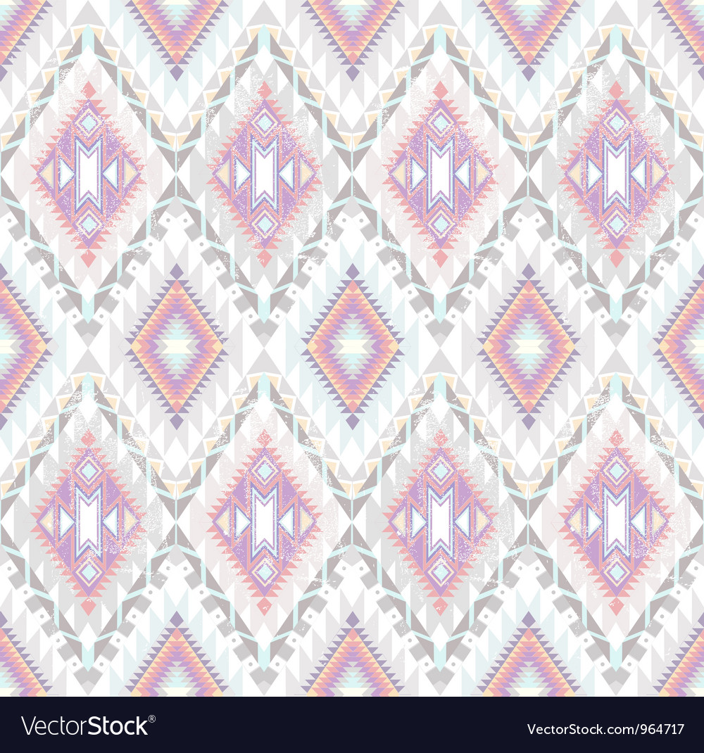 Abstract geometric seamless aztec pattern Vector Image