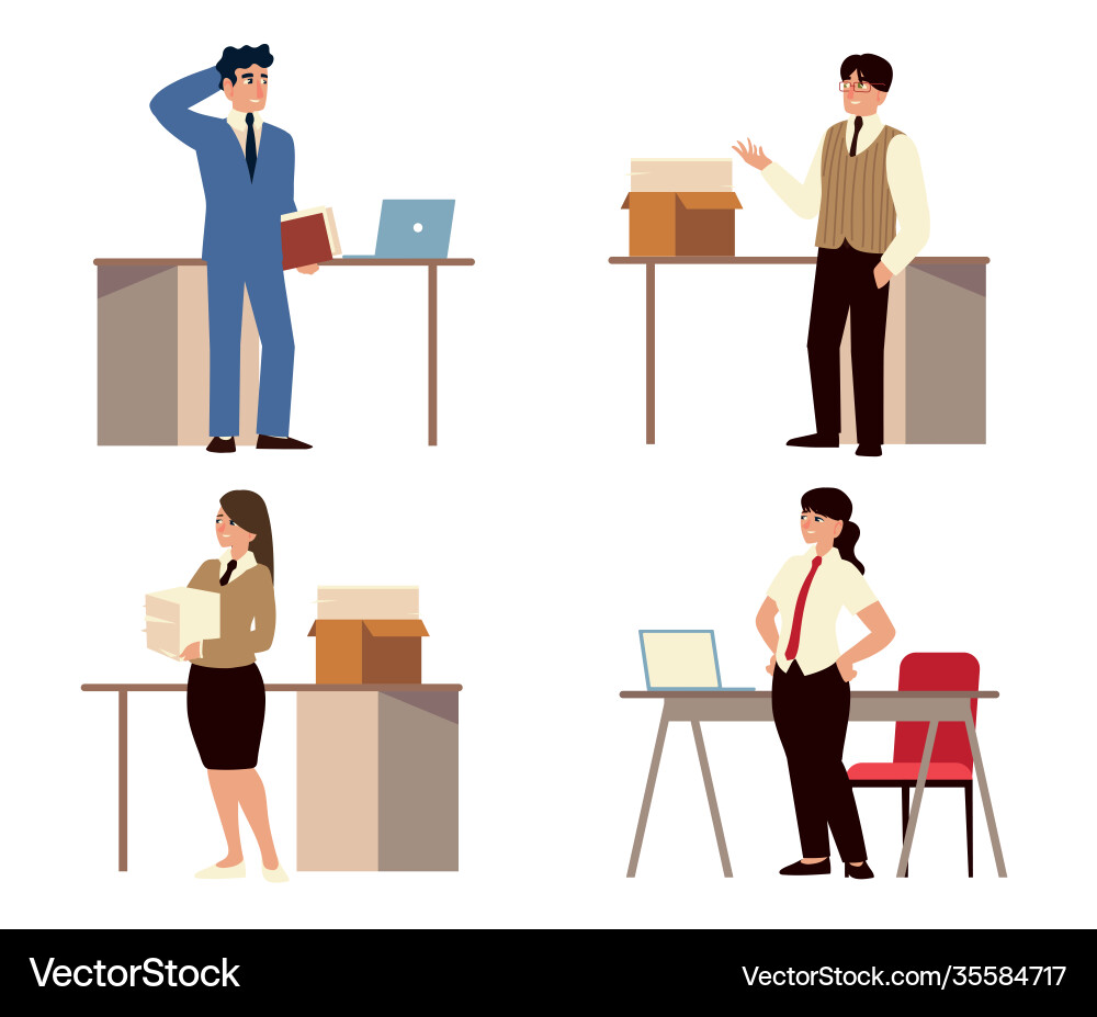 Business people process meeting consulting Vector Image