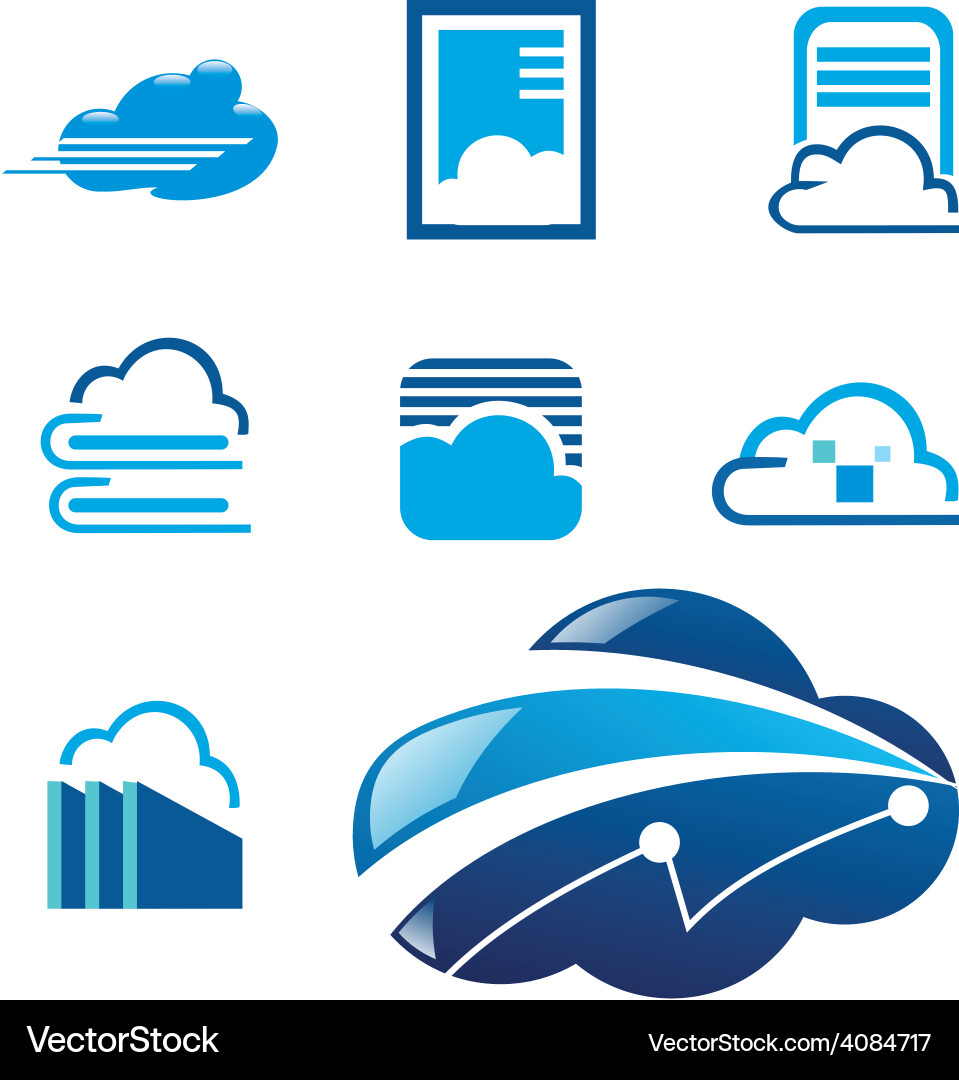 Cloud Icon - Digital Services Royalty Free Vector Image