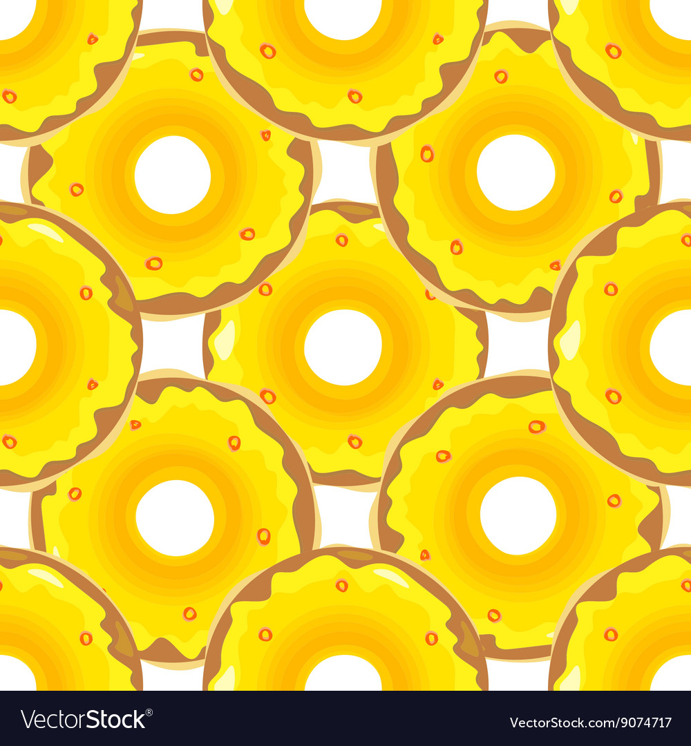 Donut seamless background texture pattern Vector Image