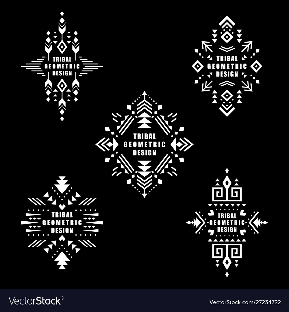 Aztec elements Royalty Free Vector Image - VectorStock