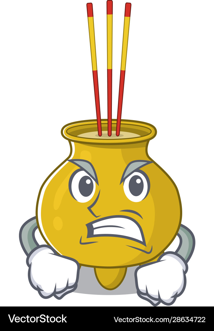 Chinese incense cartoon character design having Vector Image