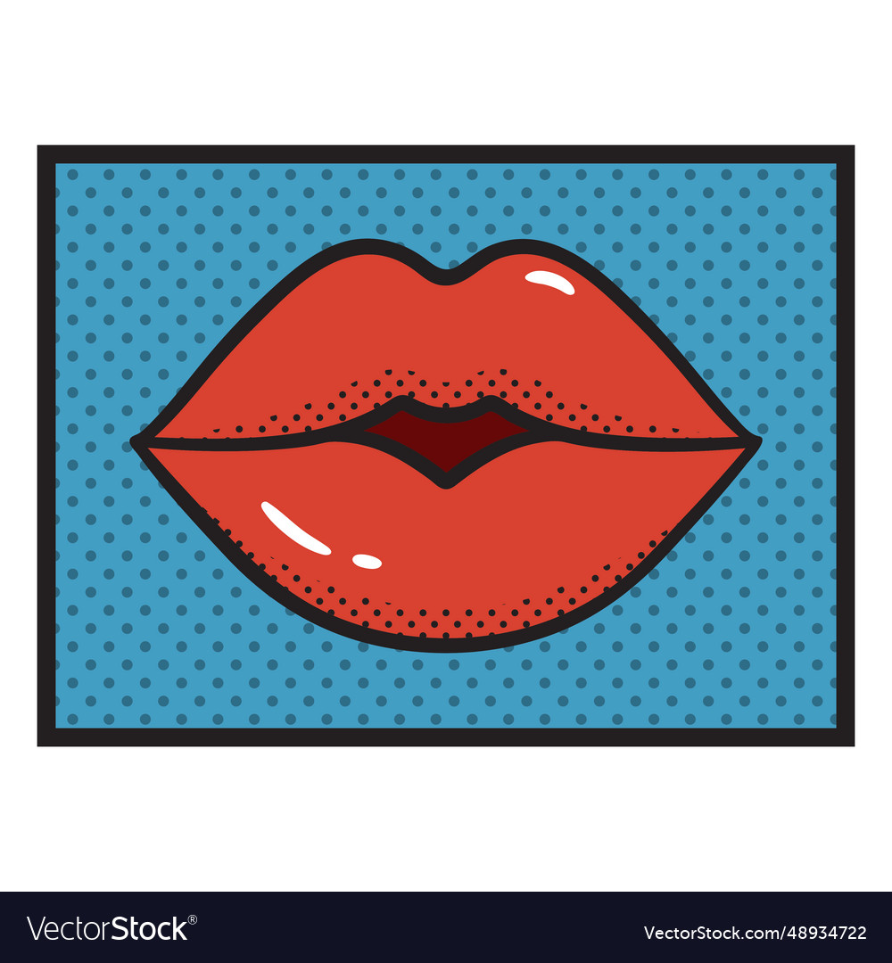 Mouth comic Royalty Free Vector Image - VectorStock