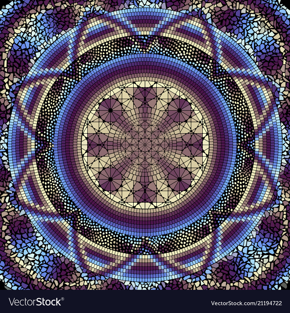 Seamless mosaic pattern Royalty Free Vector Image