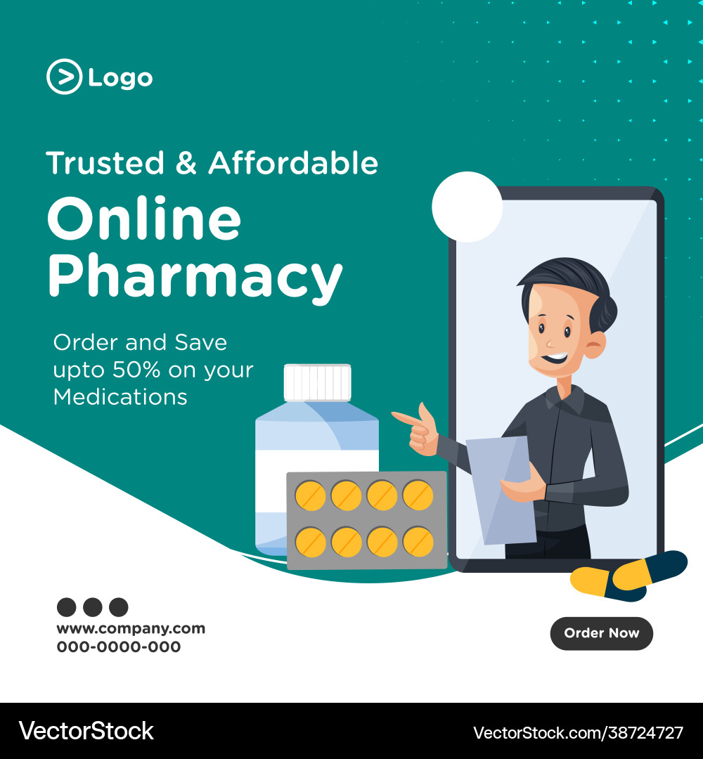 Banner design medical pharmacist Royalty Free Vector Image