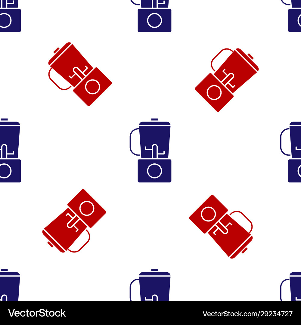 Blue and red blender icon isolated seamless Vector Image
