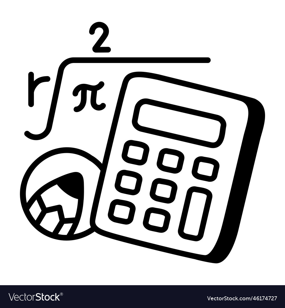 Equation calculation Royalty Free Vector Image