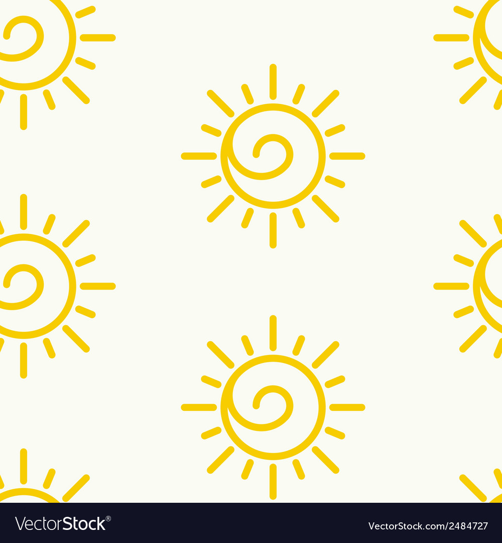 Sunny pattern Royalty Free Vector Image - VectorStock