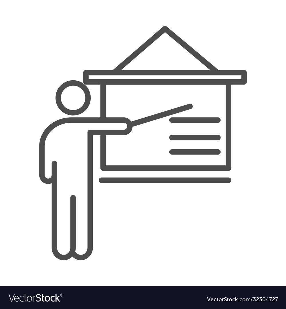 Teach school and education tutorial presentation Vector Image