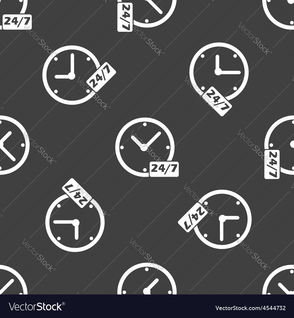 24 hours pattern Royalty Free Vector Image - VectorStock