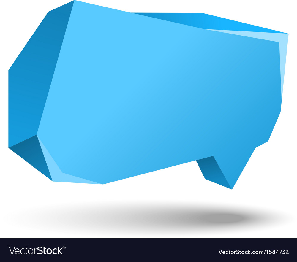 Abstract speech bubble Royalty Free Vector Image