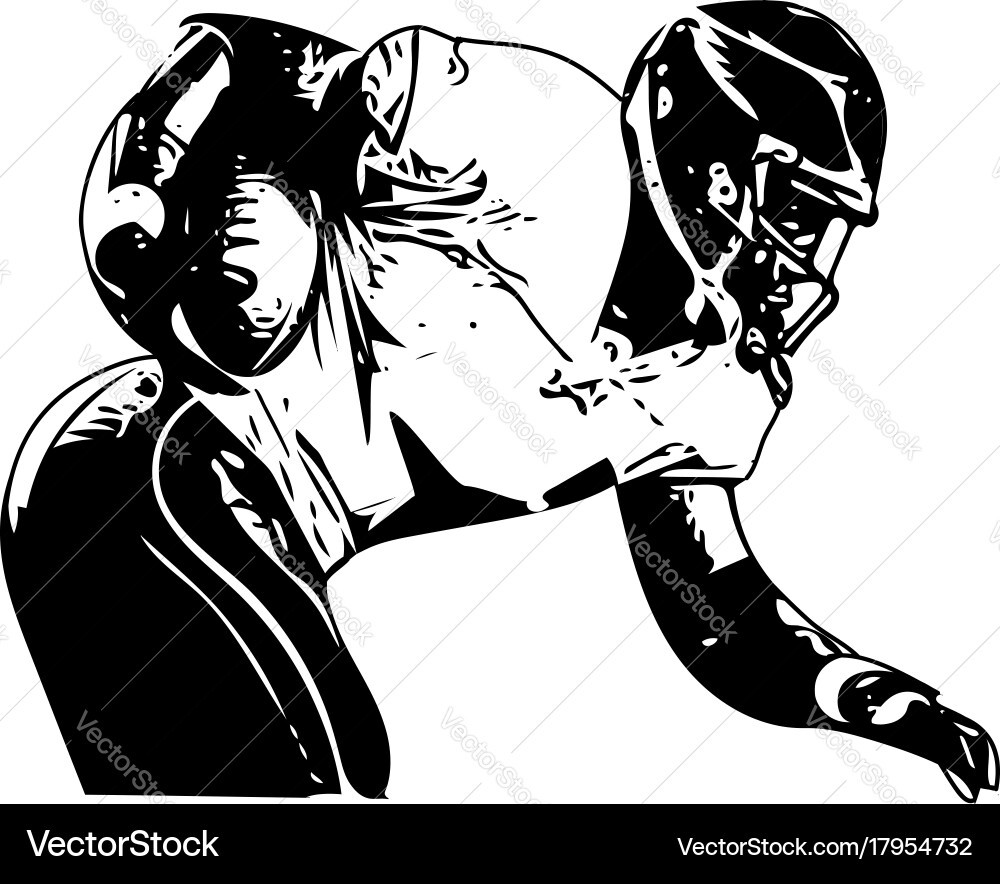 American football player Royalty Free Vector Image
