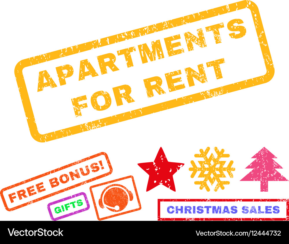 Apartments For Rent Rubber Stamp Royalty Free Vector Image