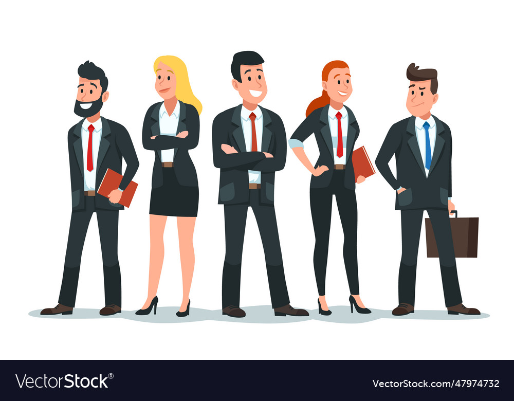 Business people team office teamwork professional Vector Image