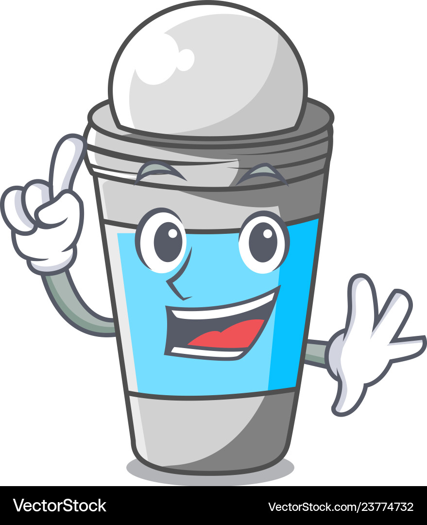 Finger roll on deodorant isolated with cartoon Vector Image