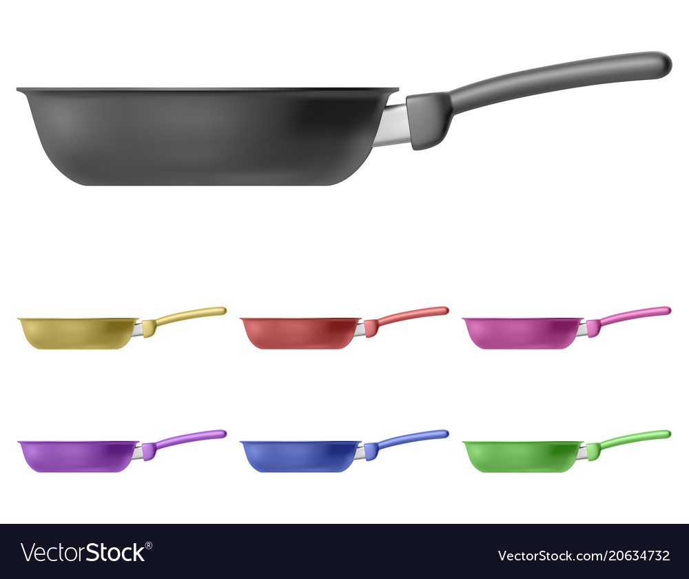 Fry pan Royalty Free Vector Image - VectorStock