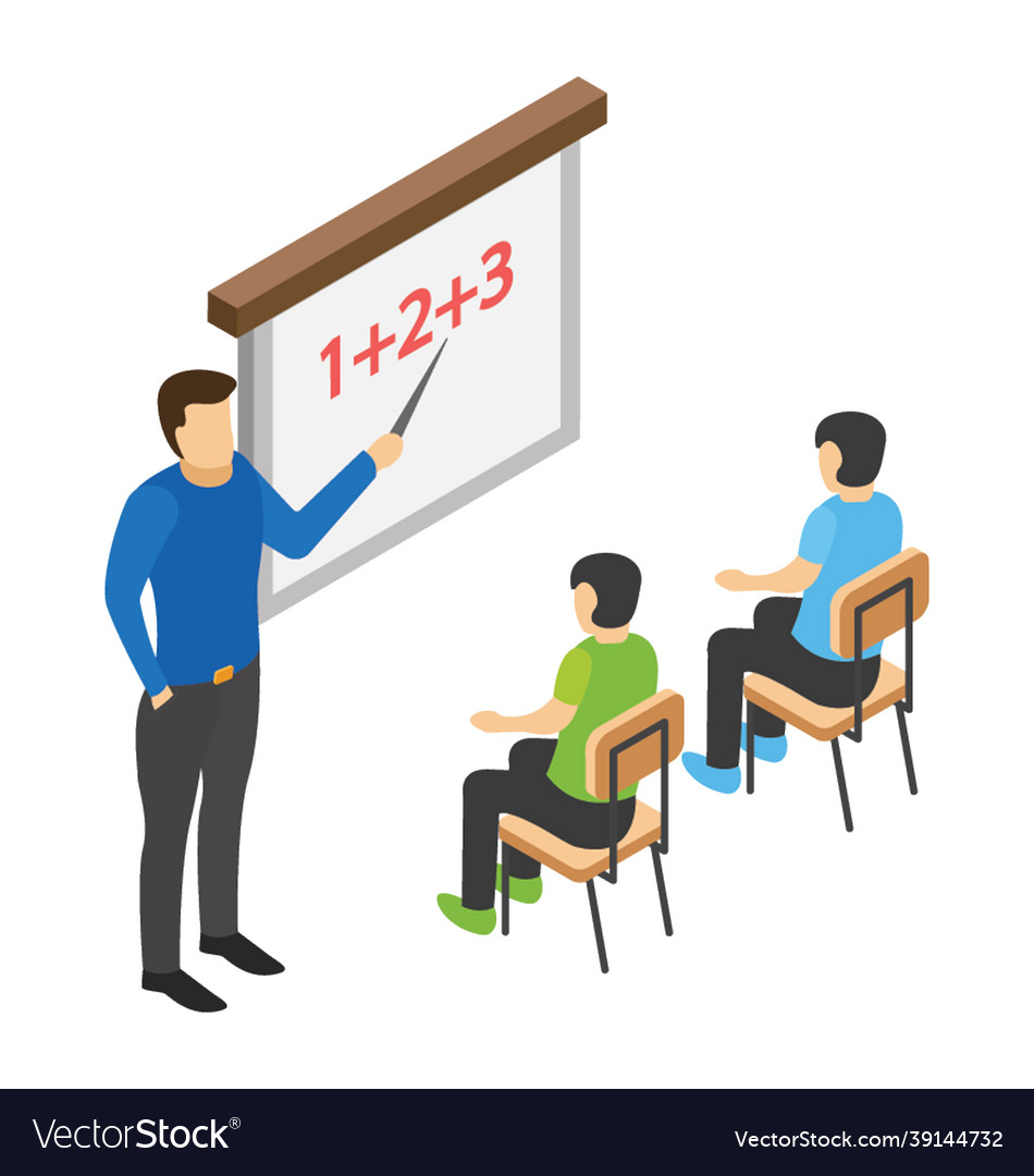 Mathematics class Royalty Free Vector Image - VectorStock