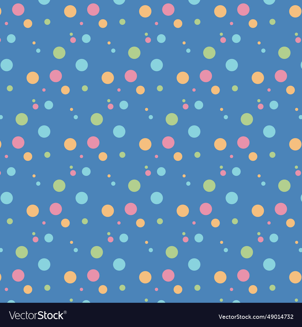 Polka dots colorful background holiday Royalty Free Vector