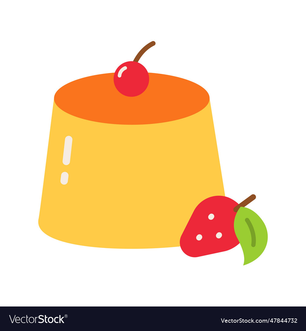 Pudding icon image Royalty Free Vector Image - VectorStock