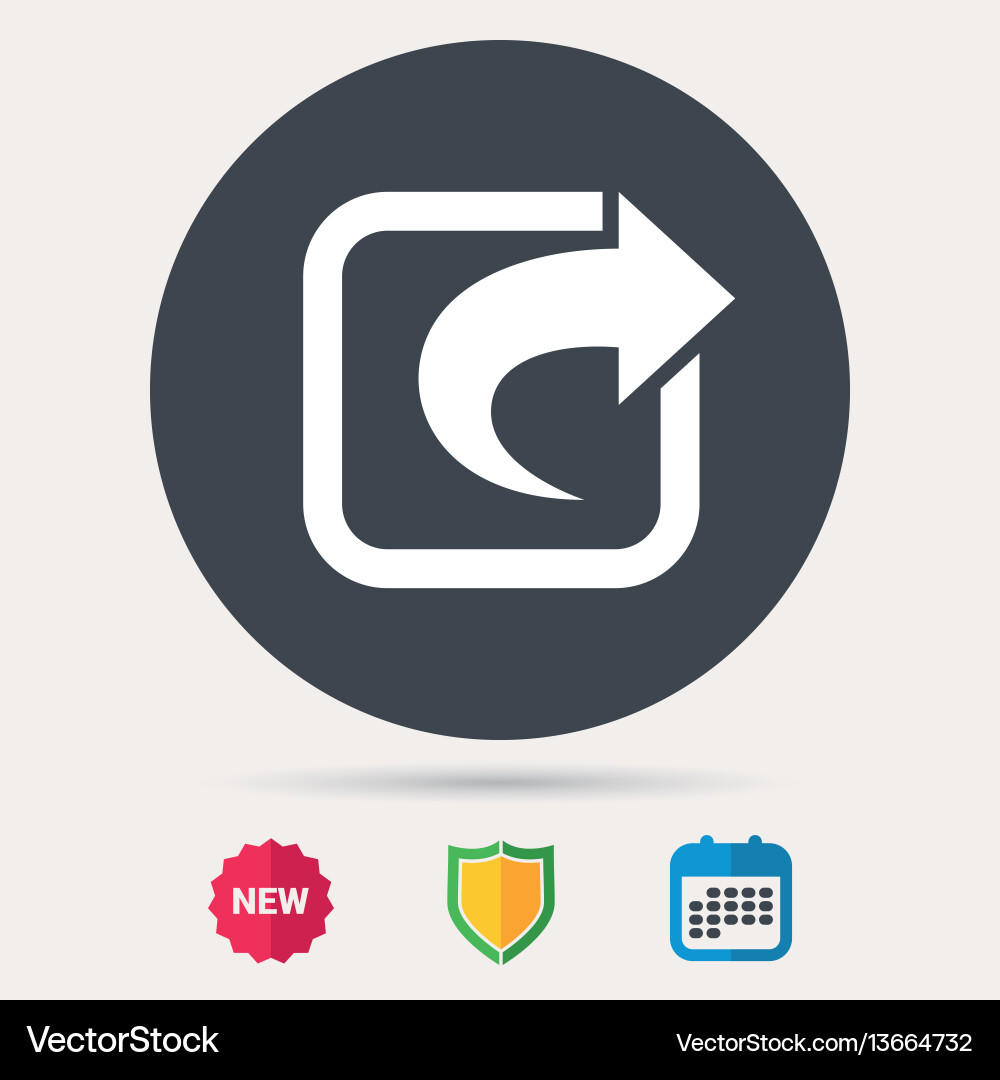 Share icon send social media information Vector Image